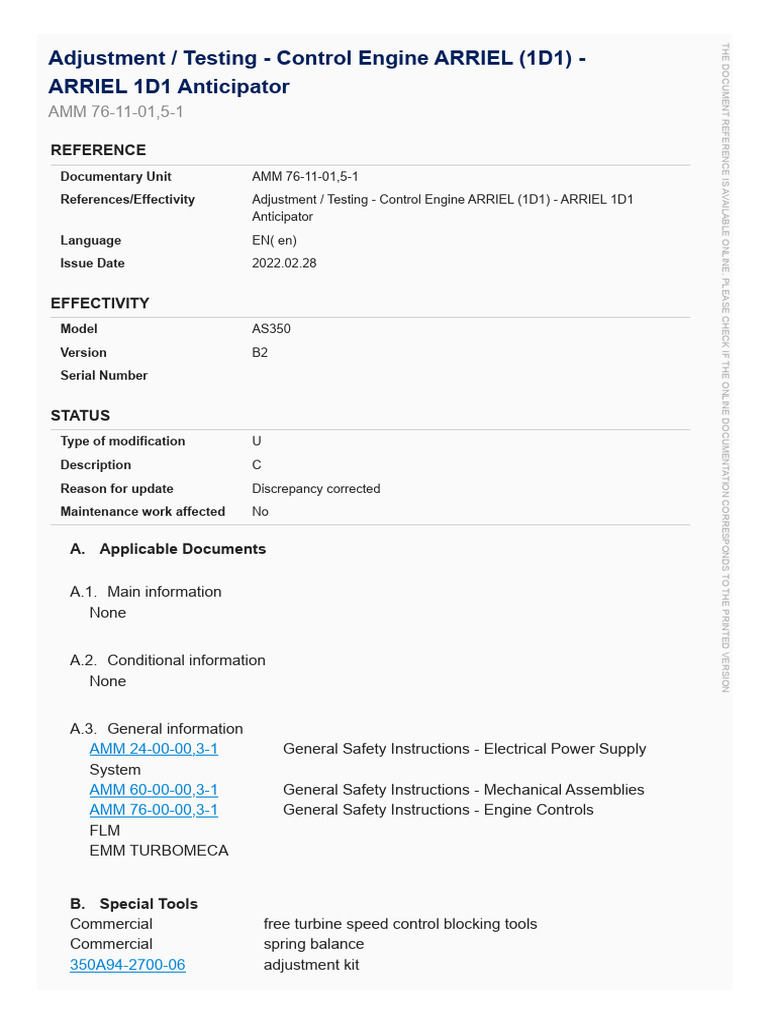 AMM - Anticipator Adjustment | PDF | Nut (Hardware) | Mechanical ...