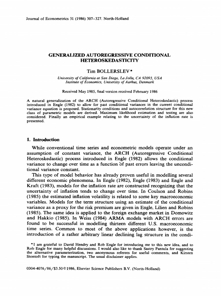 joe_86 | PDF | Autoregressive Model | Time Series