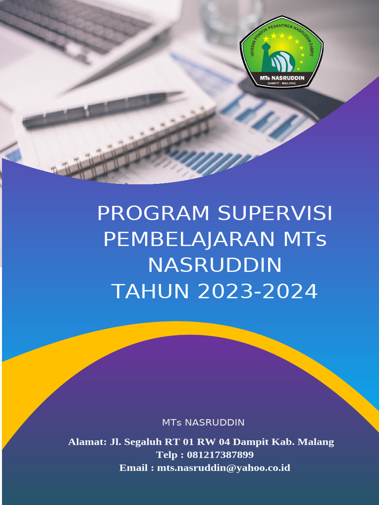 Program Supervisi Pembelajaran Mts Nasruddin TAHUN 2023-2024 | PDF