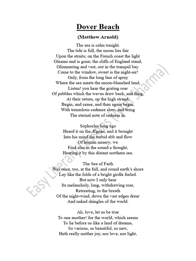 Dover Beach | PDF