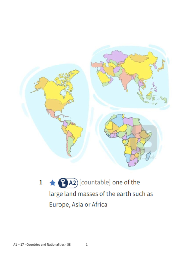 Countries and Nationalities Guide | PDF