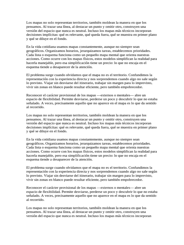 Los Mapas | PDF | Mapa | Realidad