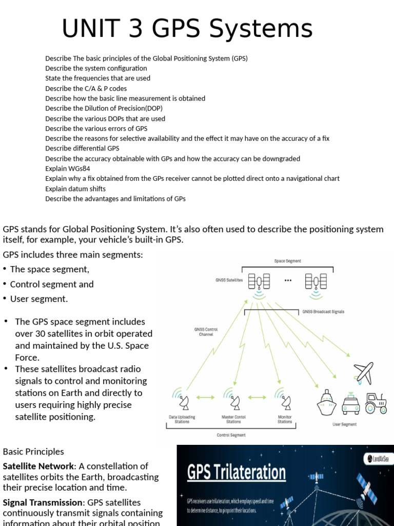 Unit 3 Part 2 A Global-Positioning-Systems-GPS | PDF | Global ...