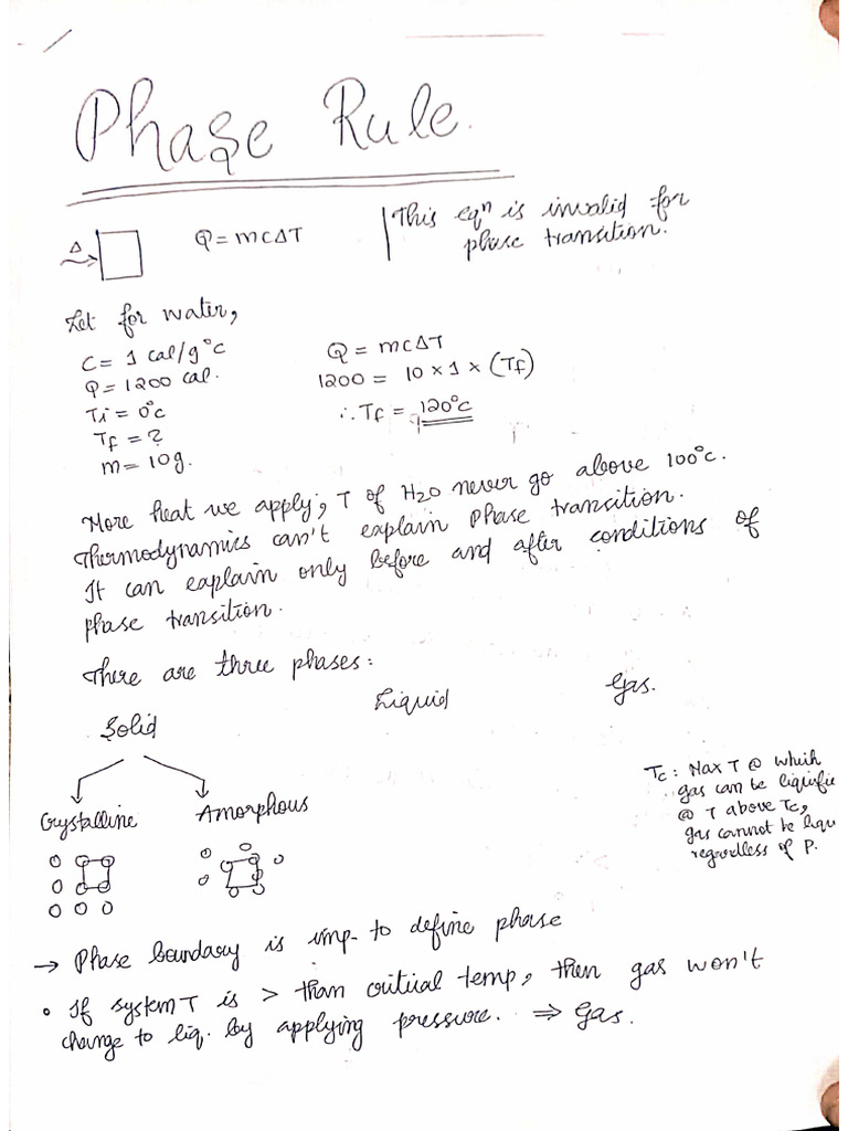 Phase Rule | PDF