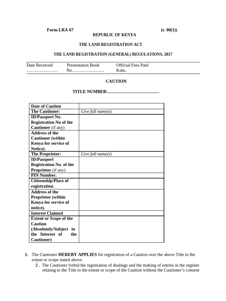 Form Lra 67 Caution | PDF | Government And Personhood | Government