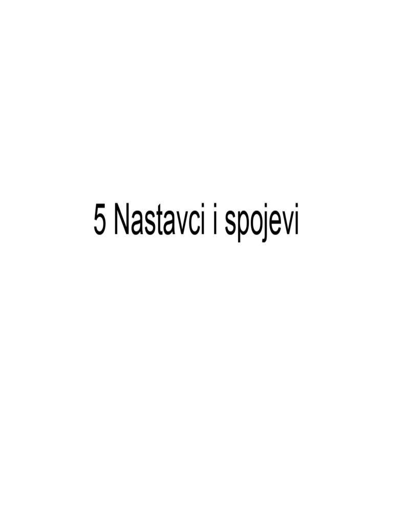 5nastavci I Spojevi | PDF