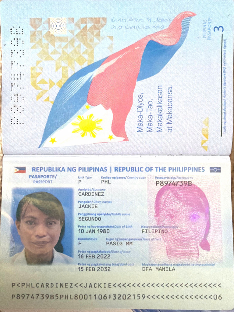 Jackie Segundo Cardinez - Passport | PDF