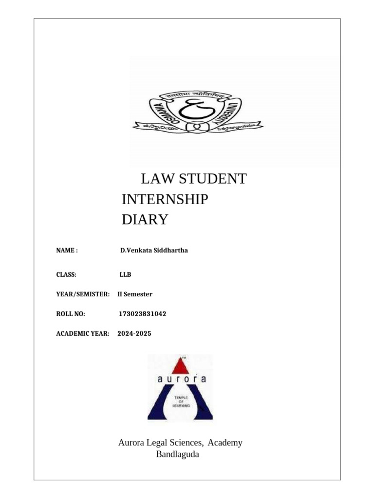 Internship Diary | PDF | Patent | Bail