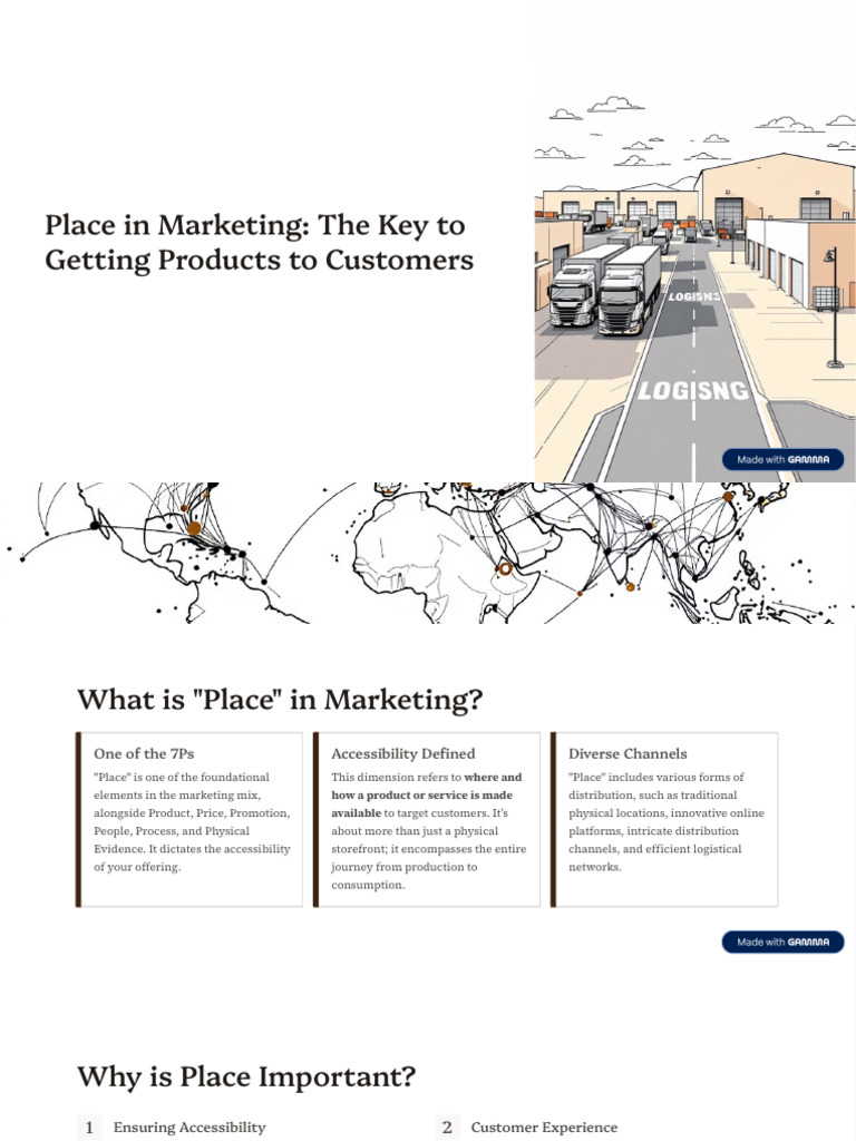 Place in Marketing the Key to Getting Products to Customers | PDF ...