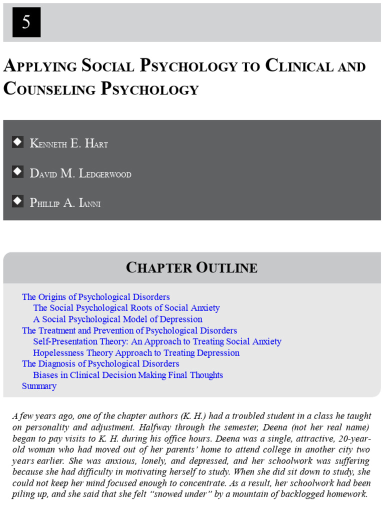 clinical | PDF | Anxiety | Mental Disorder