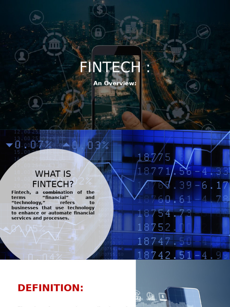 Fintech ppt | PDF | Financial Technology | Finance & Money Management