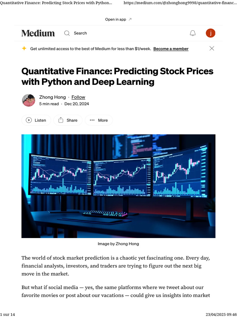 Quantitative Finance_ Predicting Stock Prices With Python and Deep ...