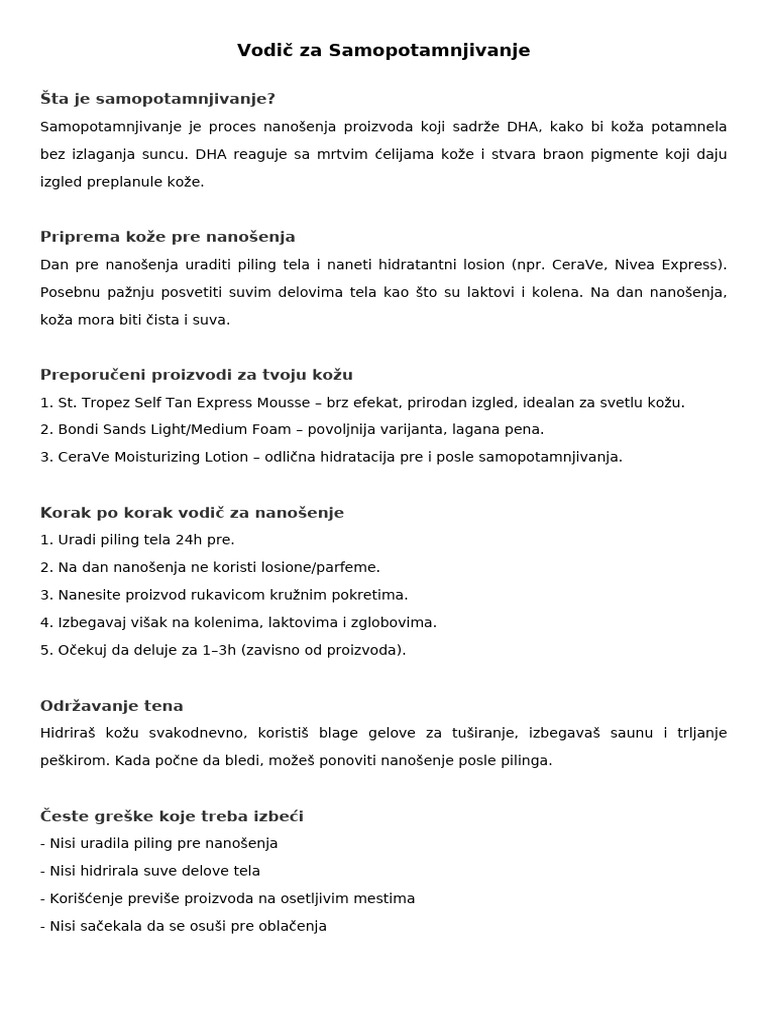 Vodic Za Samopotamnjivanje | PDF