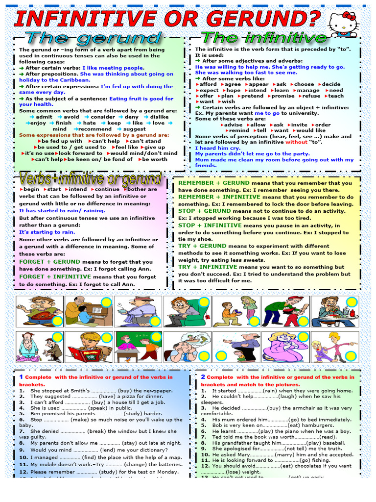 Gerund and Infinitive 2 | PDF | Verb | Linguistic Morphology