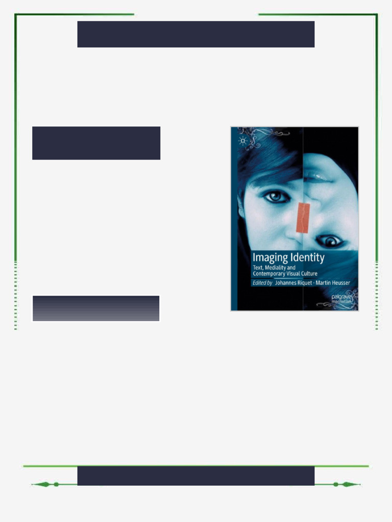 Imaging Identity: Text, Mediality and Contemporary Visual Culture ...