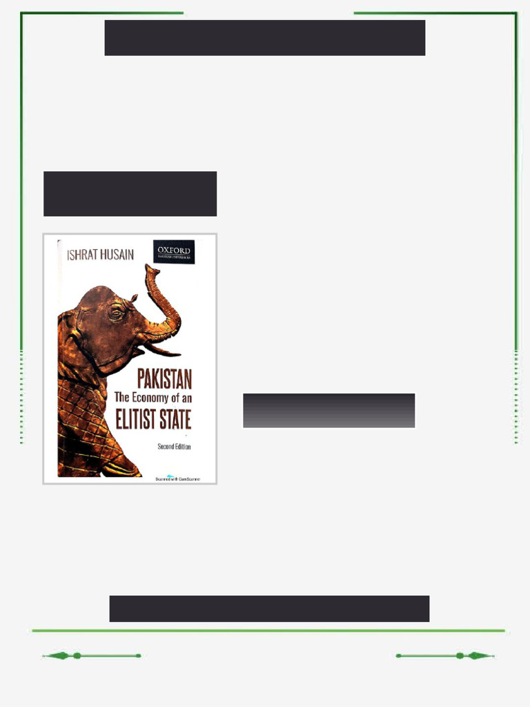 Pakistan The Economy of an Elitist State 2nd Edition Ishrat Husain ...