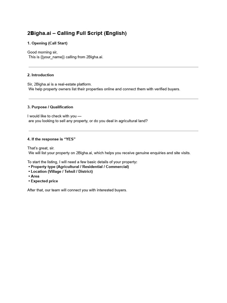 Calling Pitch - Google Drive | PDF