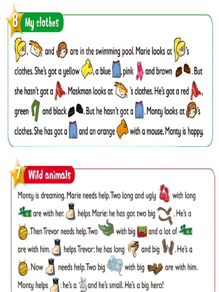 Pictogram Stories 8-12 Kids Box 1 | PDF