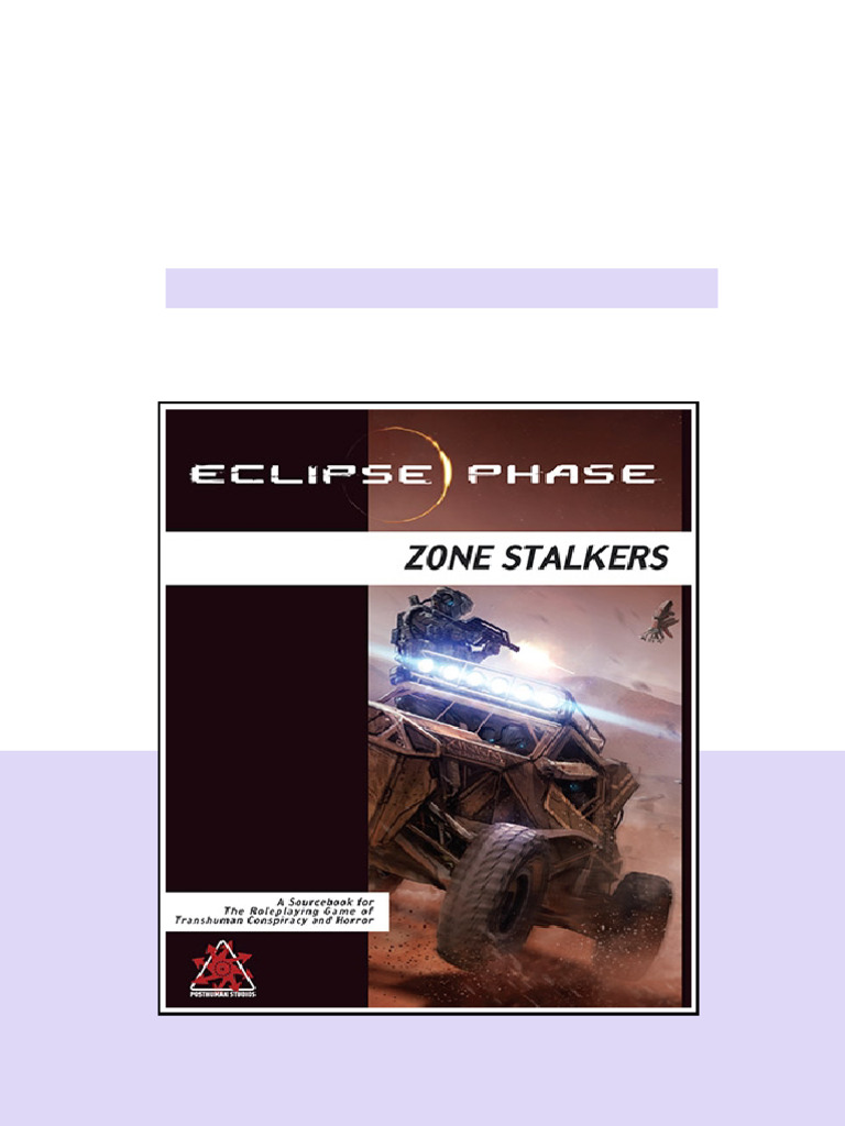 Eclipse Phase Zone Stalkers Posthuman Studios digital version 2025 | PDF