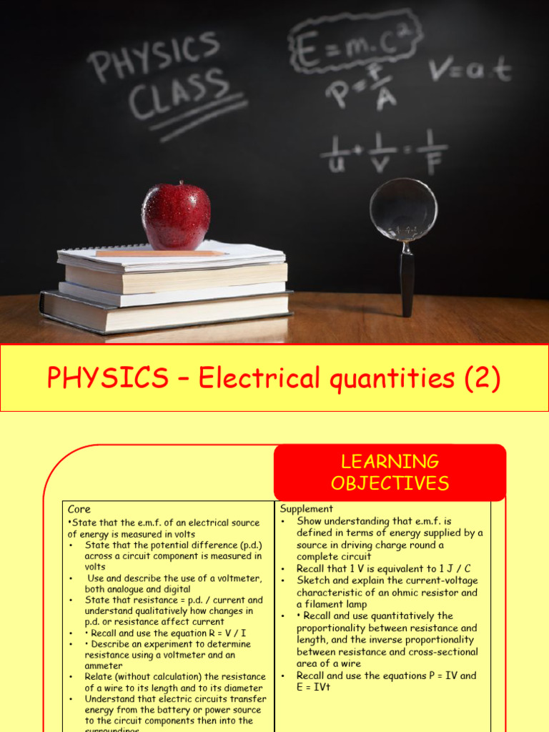 4.2.2 - Electrical Quantities 2 | PDF | Voltage | Series And Parallel ...