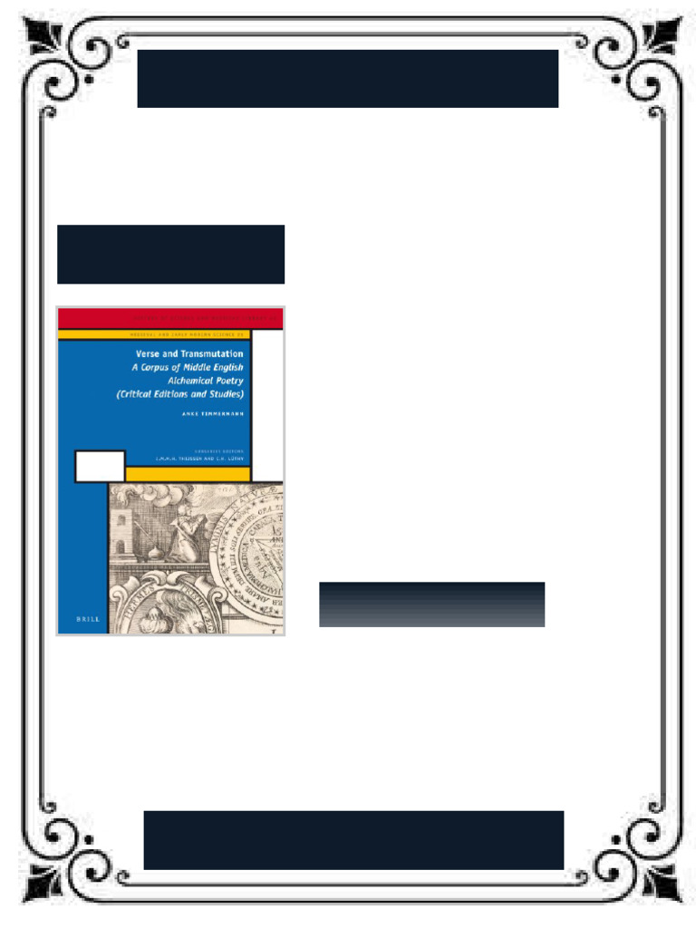 Verse and Transmutation History of Science and Medicine Library ...