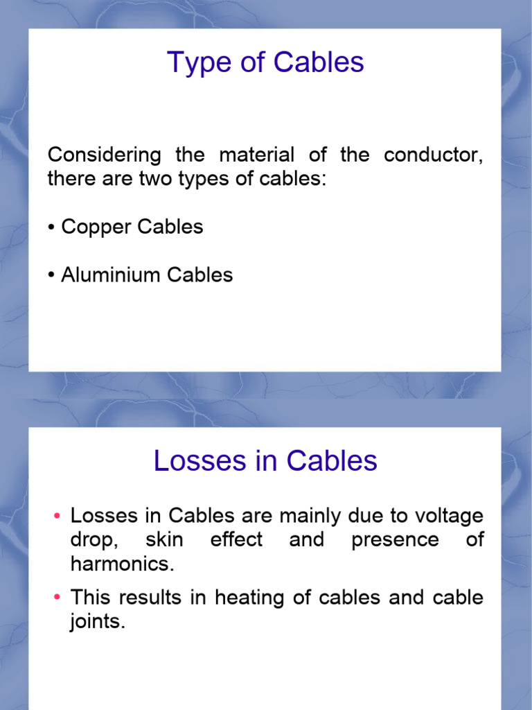 Types and Derating of Electrical Cables | PDF