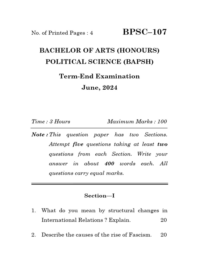 BPSC-107 | PDF