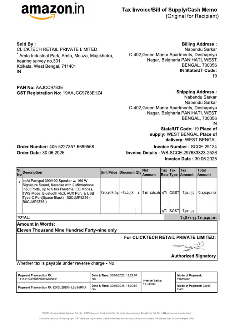 Speaker Invoice | PDF