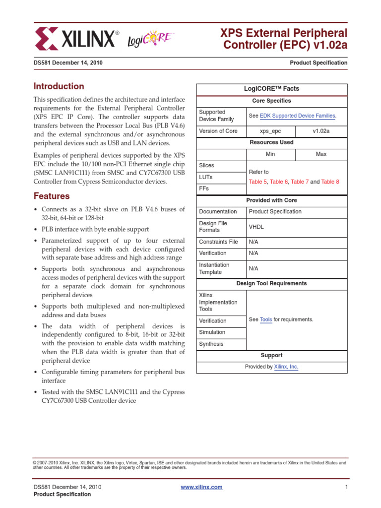 xps_epc | PDF | Interface (Computing) | Usb