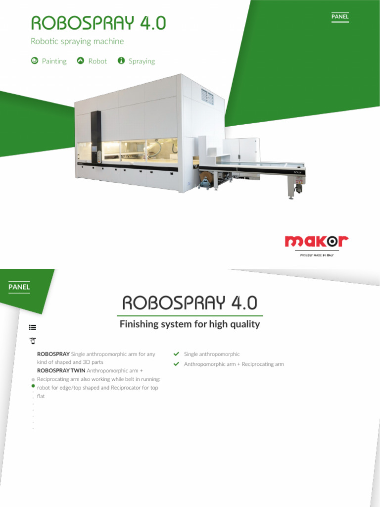 Robospray 4.0: Advanced Spraying Robot | PDF | Secondary Sector Of The ...