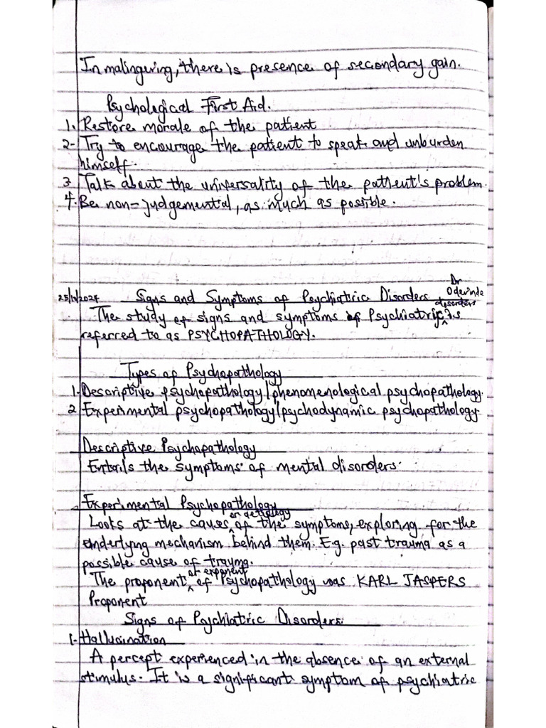 Classification of Mental Disorders and Depression | PDF