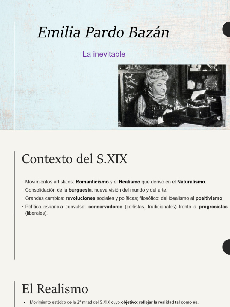 Emilia Pardo Bazán | PDF | Realismo literario