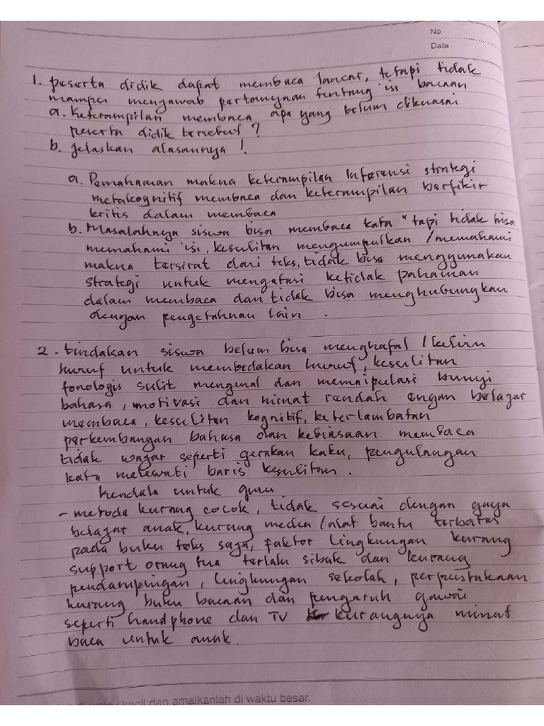 Atih Sumiati 255060160 Tugas Litnum Keterampilan Membaca | PDF