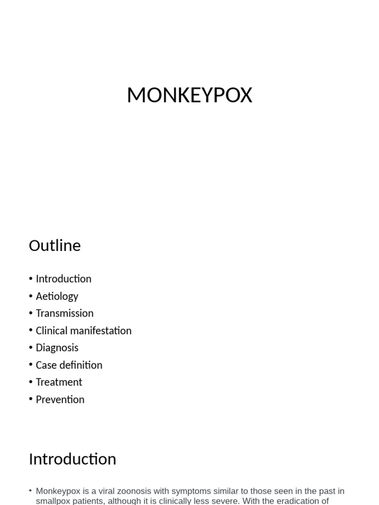 Monkeypox | PDF | Smallpox | Diseases And Disorders
