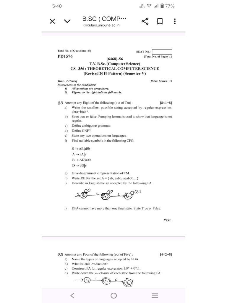 TCS Question Paper | PDF