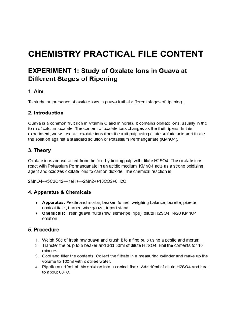 Chemistry Project.pdf | PDF | Fermentation | Milk