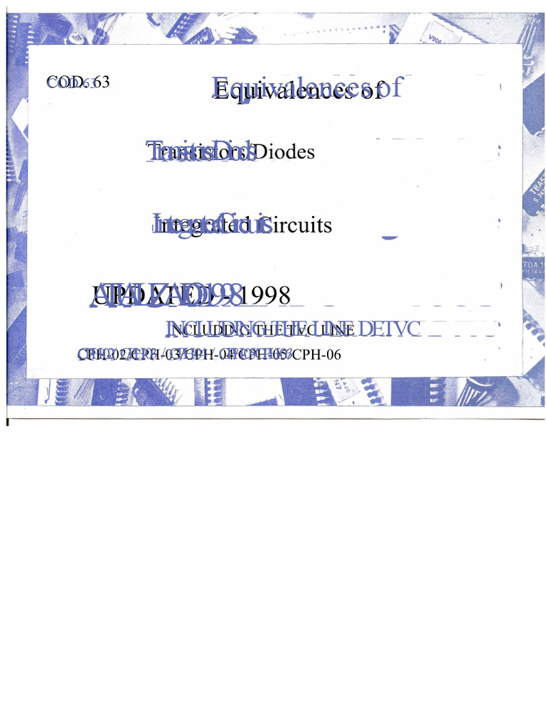 Philco Book Equivalences Transistors and Cis PDF | PDF | Rectifier ...