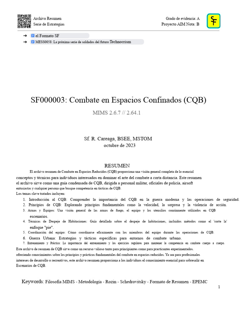 Guía Esencial de CQB: Combate Cercano | PDF | Combate | Auriculares