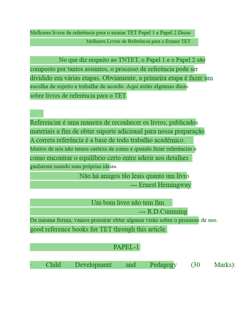 TNTET livro de referência.docx | PDF | Matemática | Science
