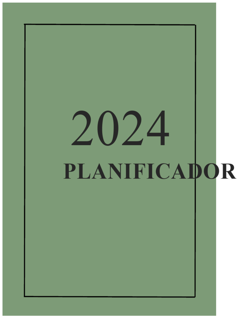 Planificador de Metas 2024 | PDF