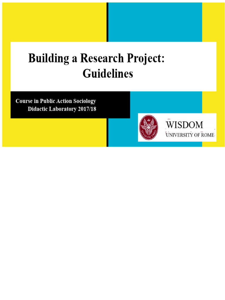 Research Project Guidelines for Sociology | PDF | Hypothesis | Data
