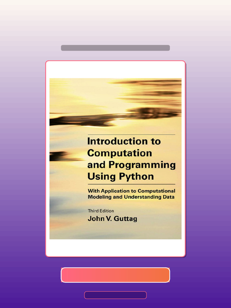 Test Bank for Introduction to Computation and Programming Using Python ...