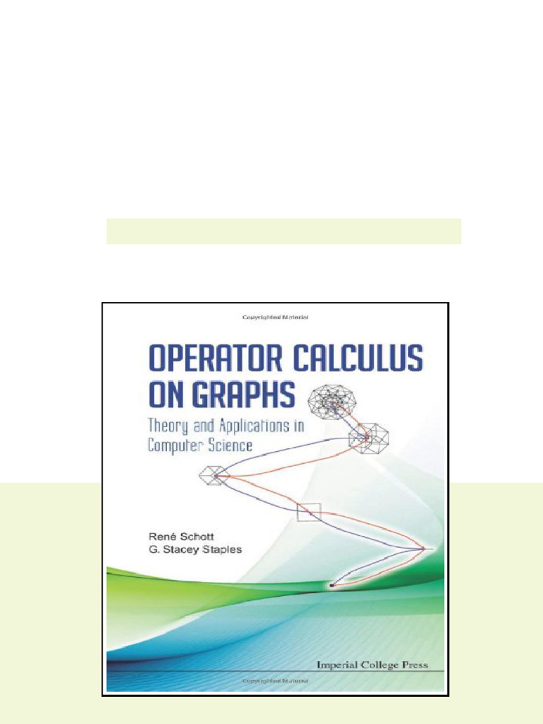 Operator Calculus On Graphs Theory And Applications In Computer Science ...