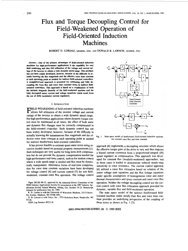 Flux and Torque Control in Induction Machines | PDF | Electromagnetic ...