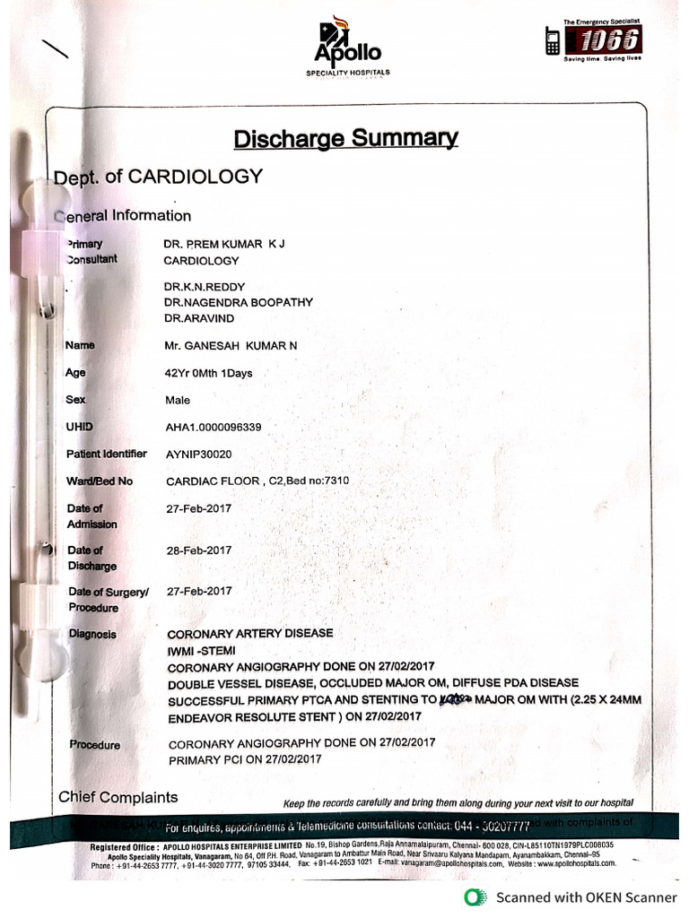 Discharge Summary | PDF