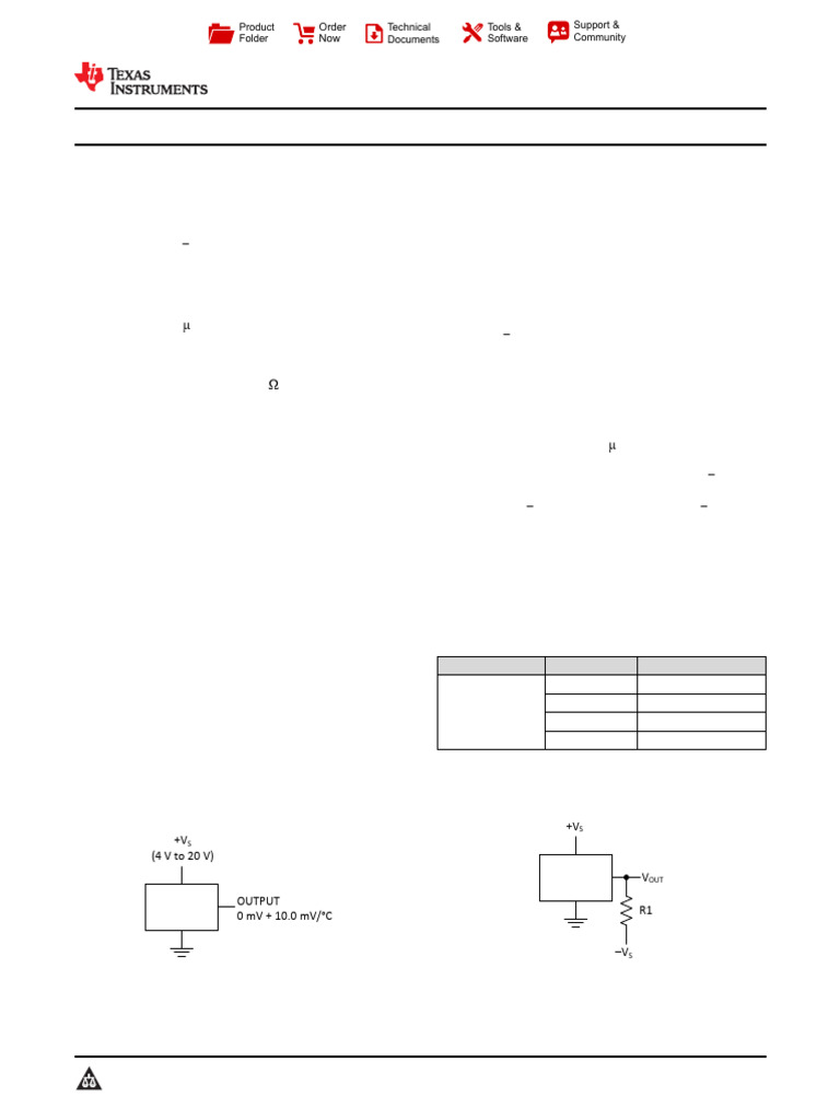 lm35 | PDF | Electrostatic Discharge | Celsius