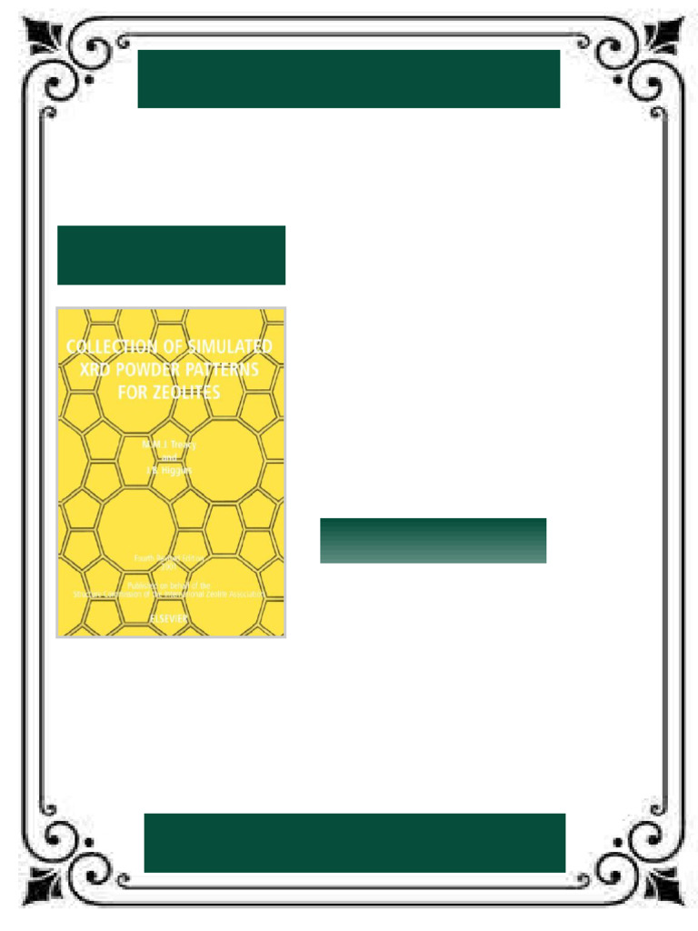 Collection of Simulated XRD Powder Patterns for Zeolites M.M.J. Treacy ...