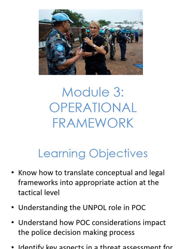 UN Police Operational Framework Guide | PDF