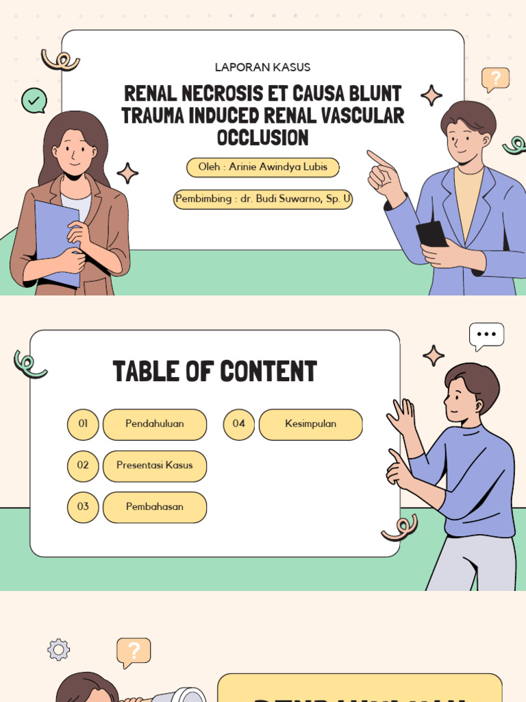 Trauma Tumpul dan Oklusi Vaskular Ginjal | PDF