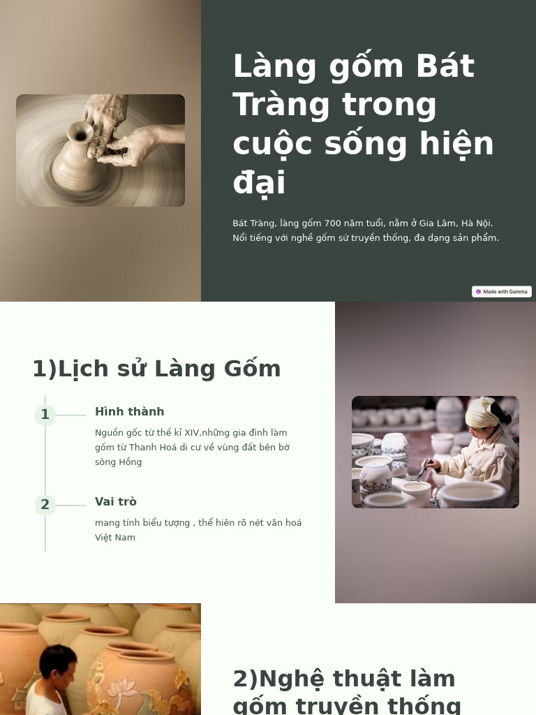 Lang Gom Bat Trang Trong Cuoc Song Hien Djai | PDF
